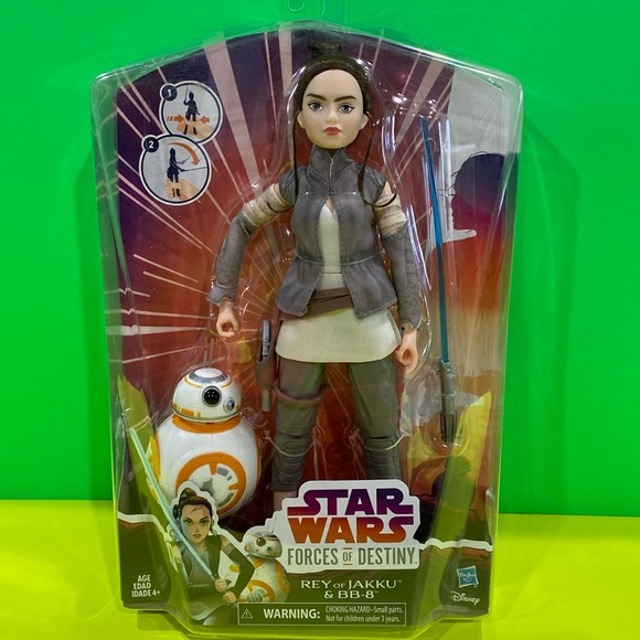 Hasbro | Toys | Star Wars Forces Of Destiny Rey Of Jakku Bb8 Action ...